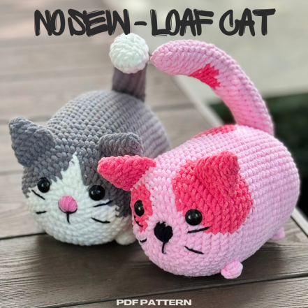 Unlock the Amazing Bundle 2in1 Loaf Cat Crochet Pattern: No-Sew ...